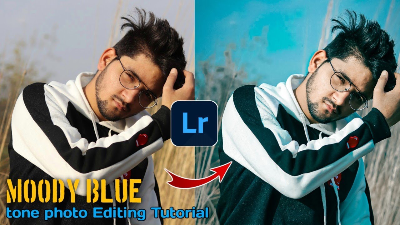 Moody blue tone photo Editing Tutorial | Lightroom Preset - YouTube