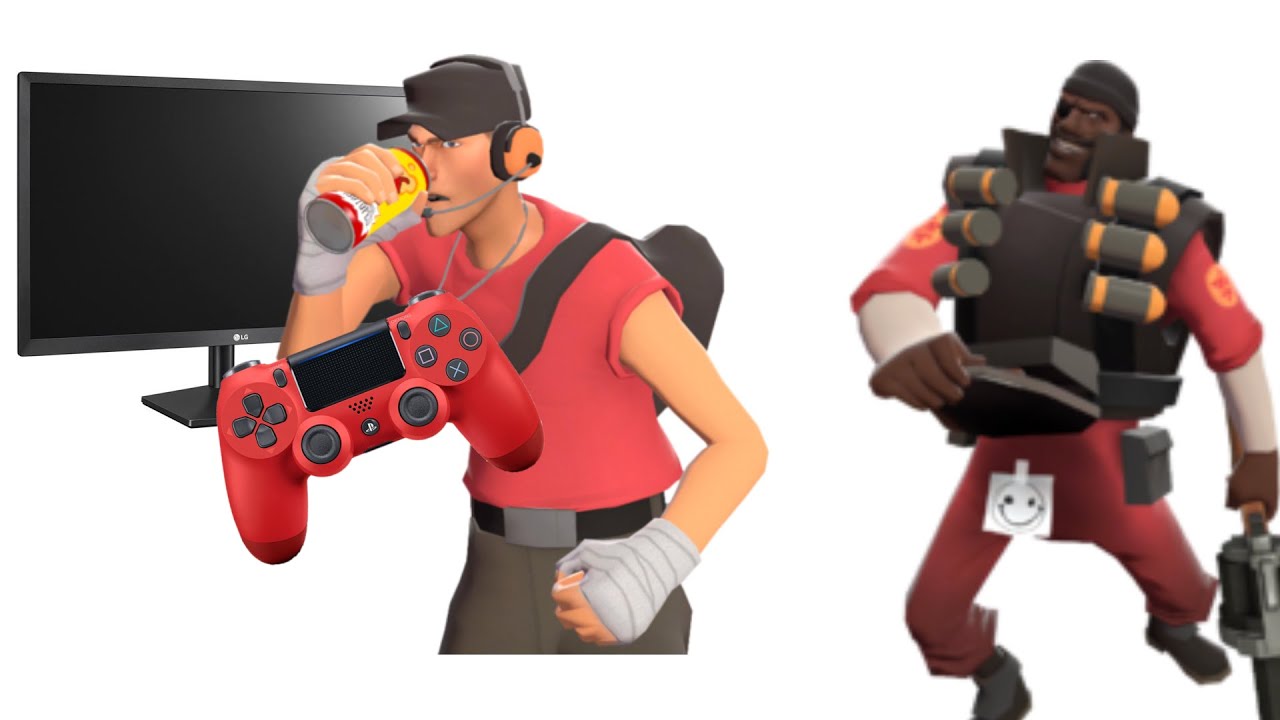 [tf2 15.ai] Demoman Teaches Scout to get better at gaming - YouTube