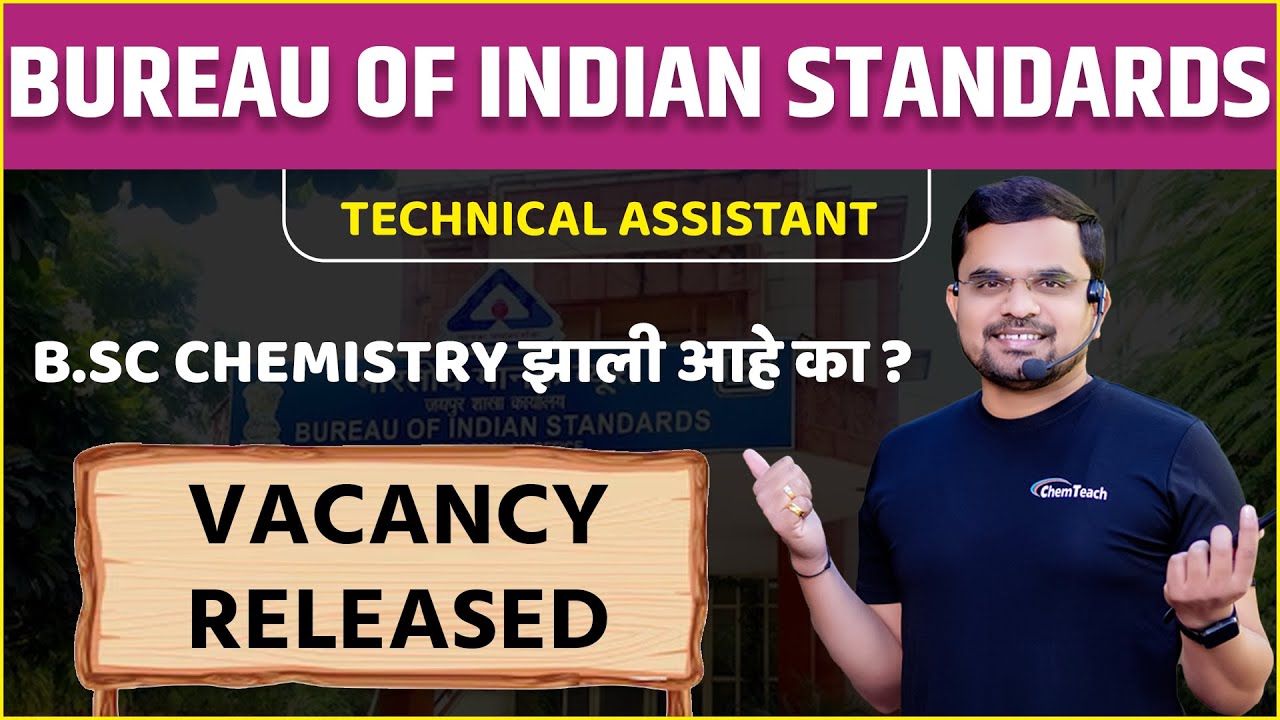 🚀 BIS Technical Assistant Chemistry | BIS Recruitment 2024 | bis ...