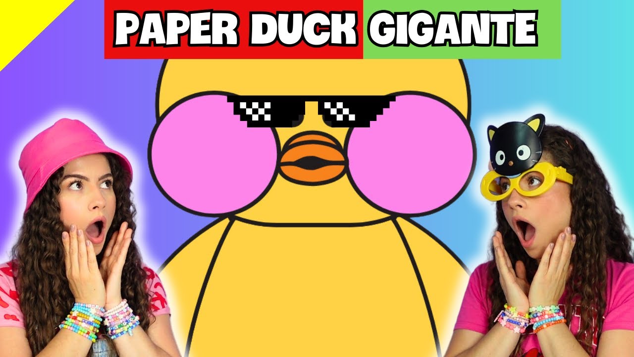 FIZEMOS UM PAPER DUCK GIGANTE! (Parte 1)😱 - YouTube