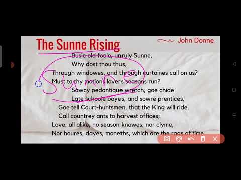 The Sunne Rising of John Donne Explanation in Hindi - YouTube