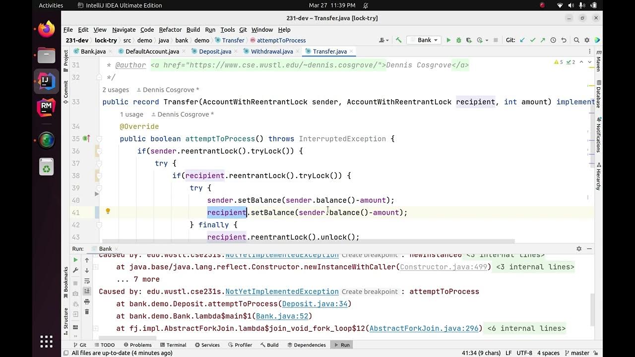 CSE 231s: tryLock - YouTube