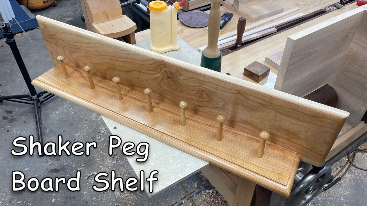 Shaker Peg Board Shelf - YouTube