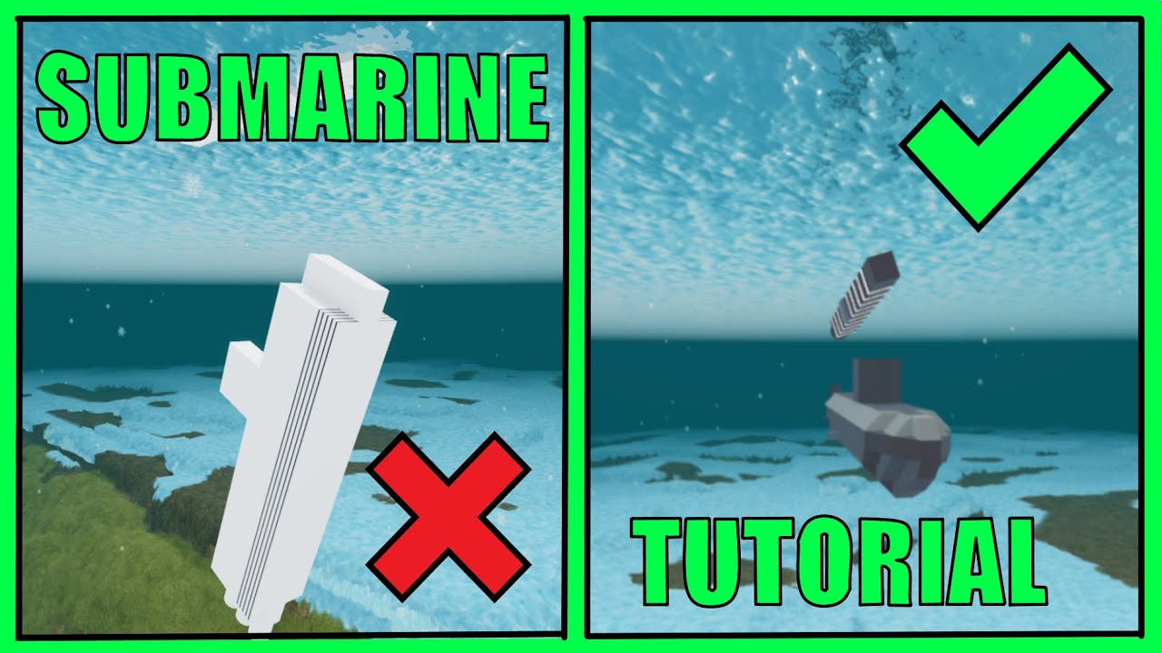 SUBMARINE || Plane crazy Tutorial || Roblox... - YouTube