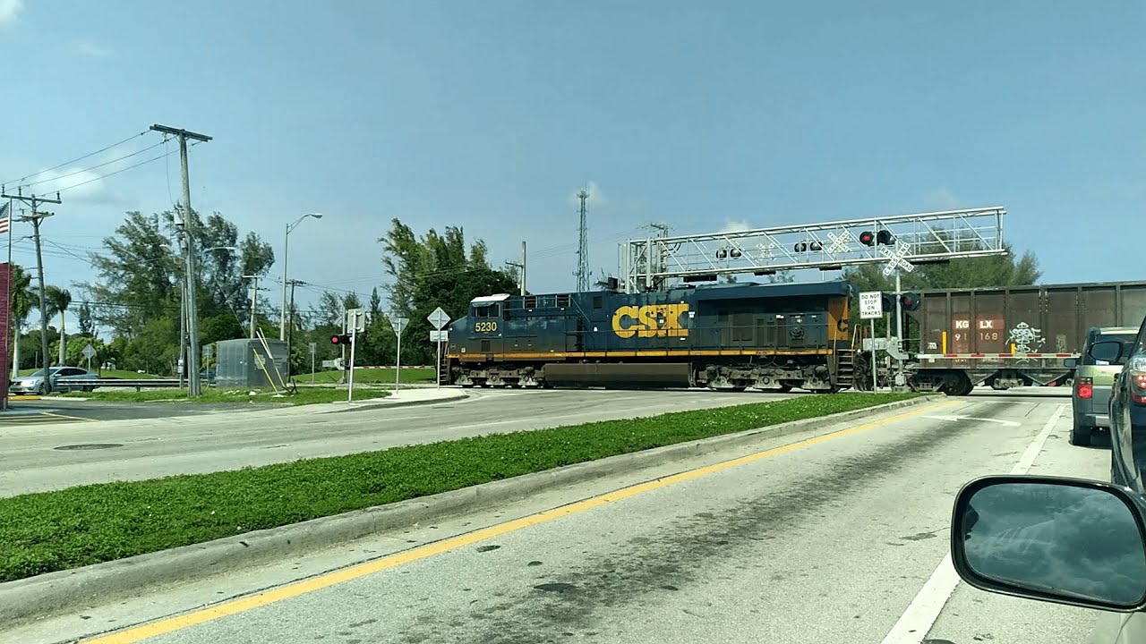 CSX train on the Homestead Subdivision - YouTube