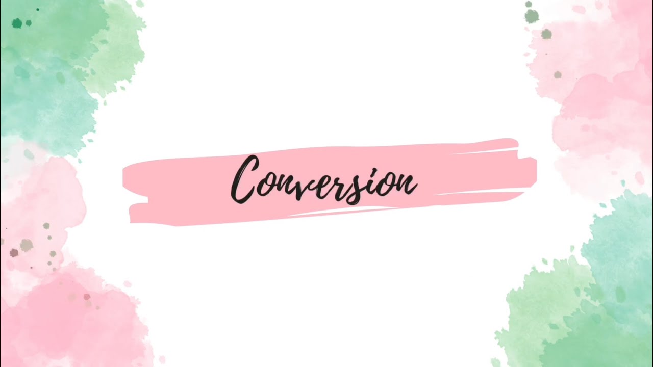 Conversion | GCSE Maths Revision | Edexcel Paper 3 - YouTube