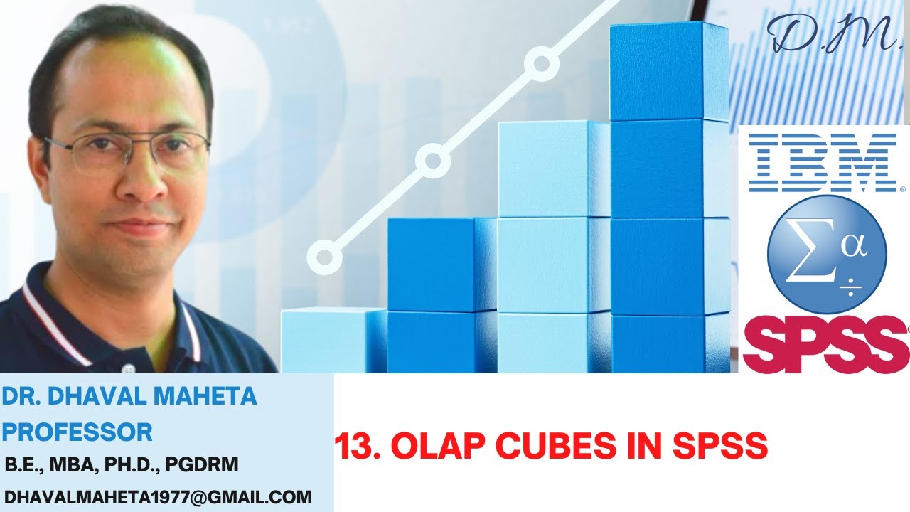 13. OLAP cubes in IBM SPSS || Dr. Dhaval Maheta - YouTube