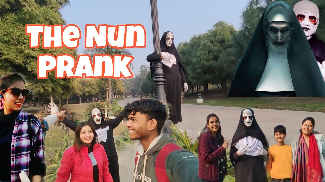 The Nun Prank in india | Lucknow Janeshwar mishra Park | 😱🤯 Public ...