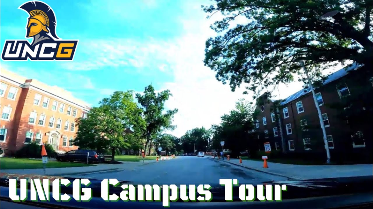 UNCG 2022 Campus Tour Drive - Greensboro, North Carolina - YouTube