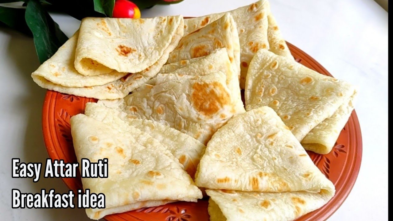 মাখনের মতো সেদ্ধ আটার পাতলা নরম রুটি |Easy Breakfast Attar Ruti Recipe ...