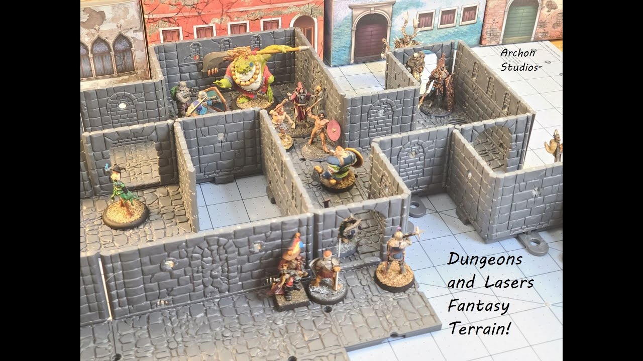 Archon Studios: Fantasy Dungeons & Lasers core set! - YouTube