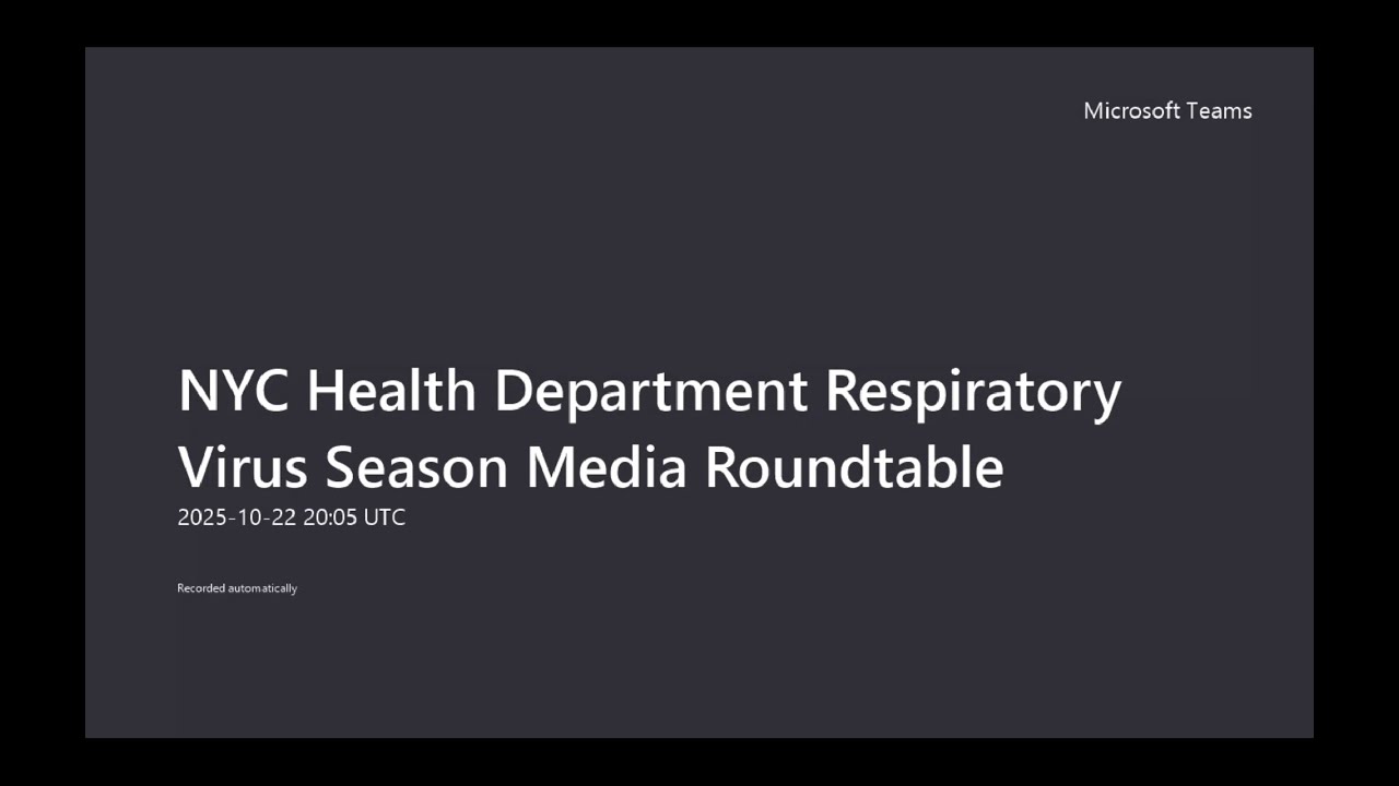 NYC DOHMH Roundtable On Covid, RSV, Other Vaccines For Winter Season ...