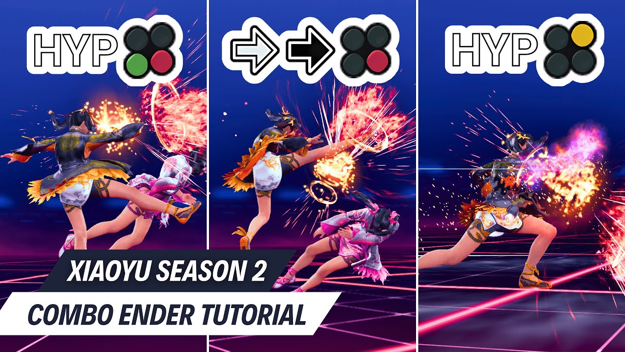 How to do HYP 3+4 to FF4 to HYP 2 - Tekken 8 Season 2 Xiaoyu Combo Ender - YouTube
