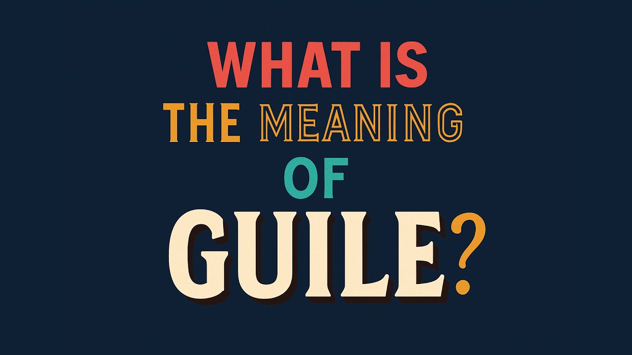 What is the meaning of Guile? - YouTube