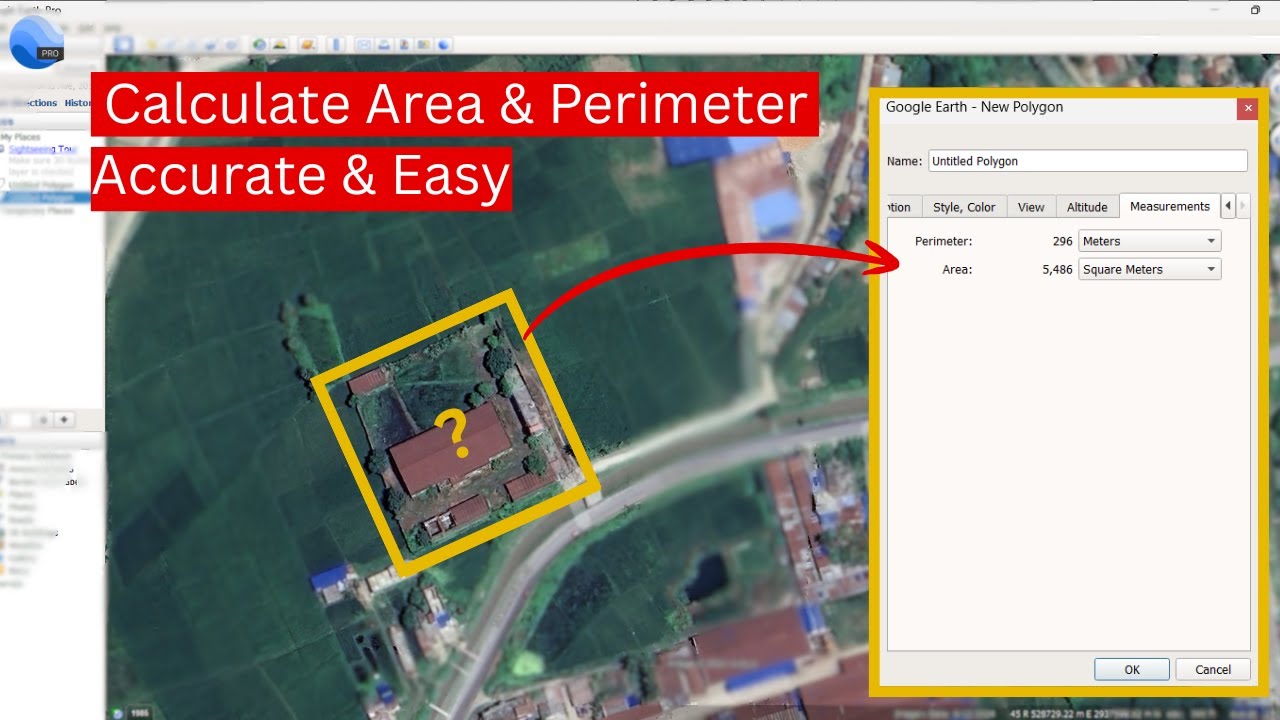 How to calculate land area in google earth pro | Google Earth Pro ...