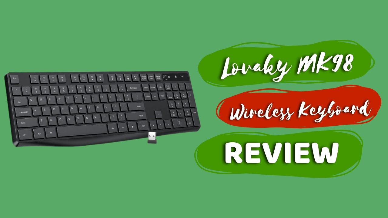 Lovaky MK98 Wireless Keyboard, 2.4G Ergonomic Wireless Computer ...