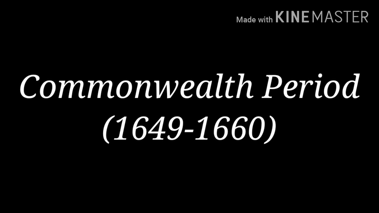 ENGLISH COMMONWEALTH PERIOD | PURITAN INTERREGNUM #ugcnet #apset - YouTube