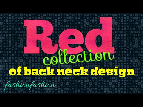 Red colour back neck design Awesome collection #FashionFashion - YouTube