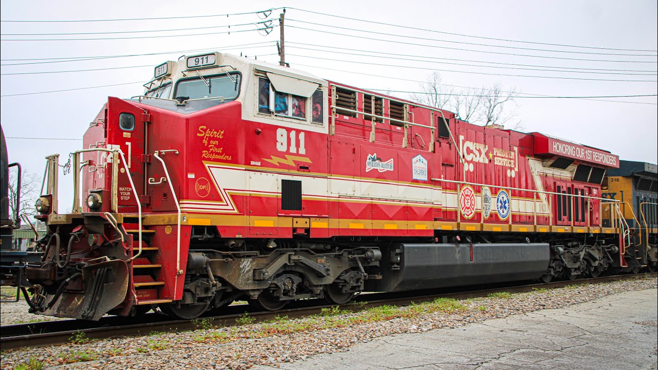 CSX #911 "Spirit of our First Responders" Trails on Curfew Manifest ...