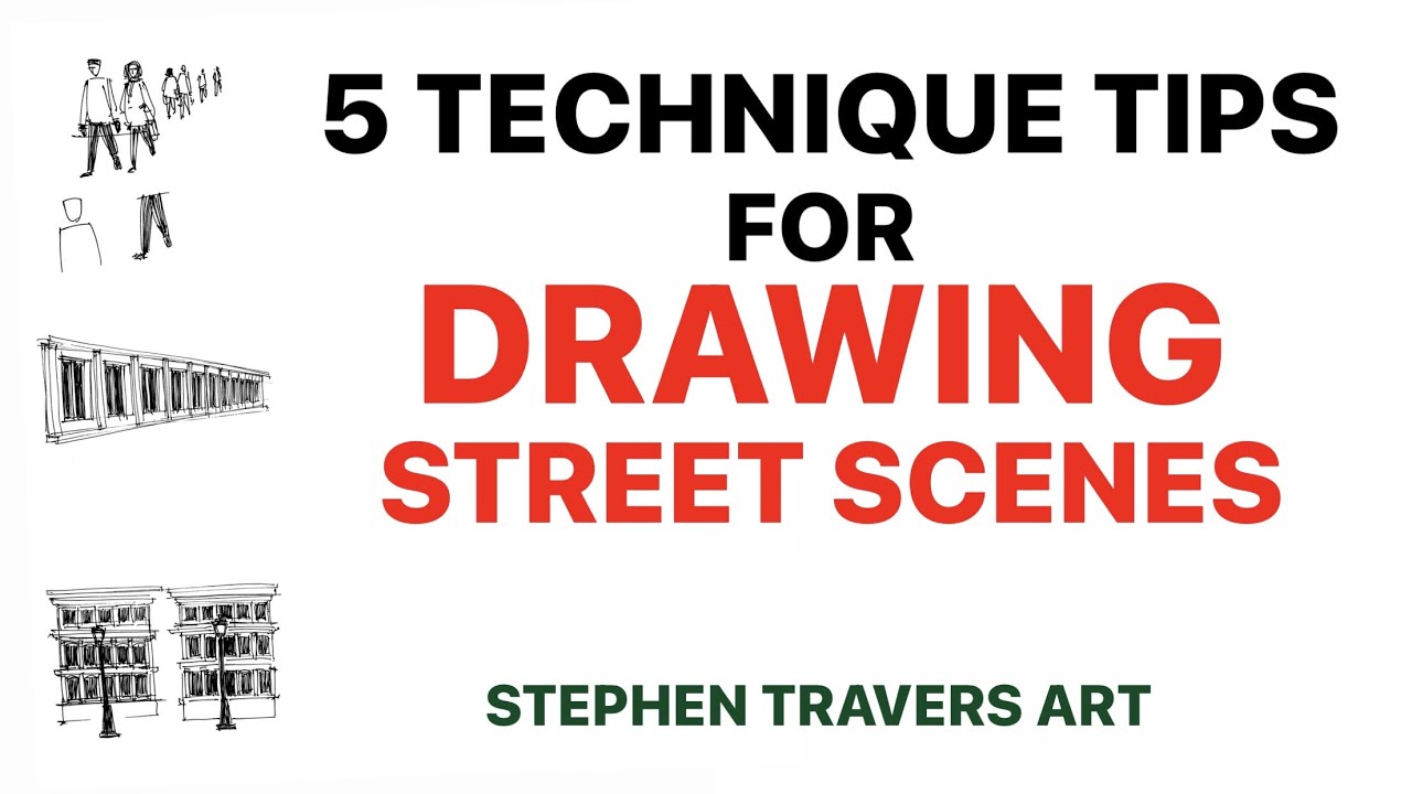 5 Technique Tips for Drawing Street Scenes - YouTube