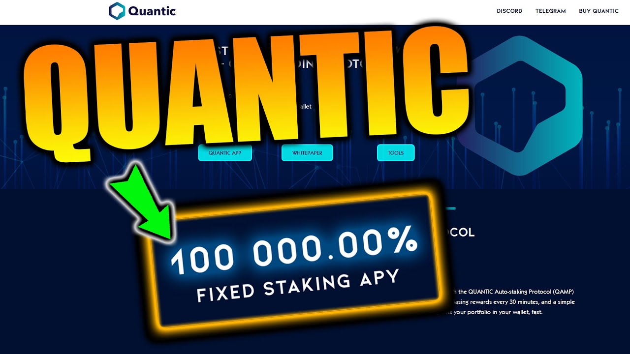 QUANTIC - The Best Dual Rewards Auto-Staking & Auto- Compounding ...