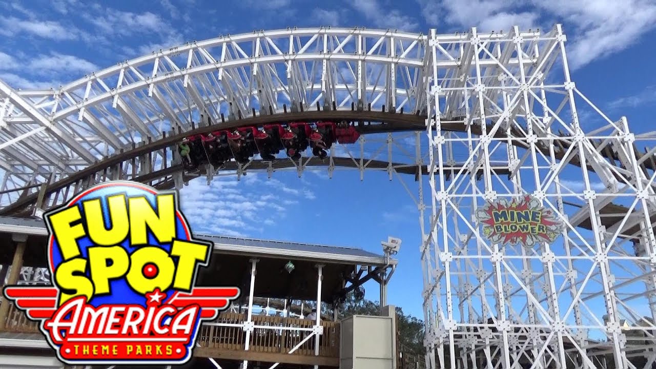Ride Review: Mine Blower at Fun Spot America - YouTube