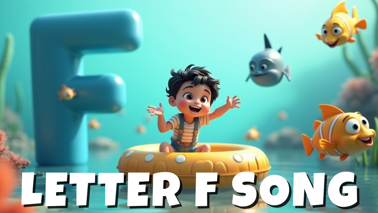 Letter F Song| Nursery Rhymes & Kids Songs| Fun with F Words & ABC ...