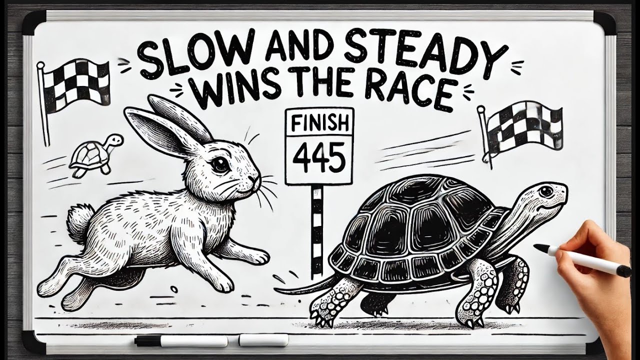 Slow and Steady Wins the Race Moral Story for Children - YouTube