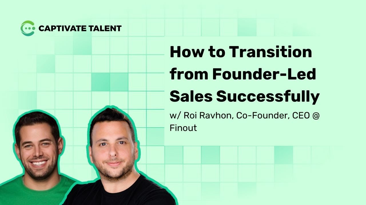 How to Transition from Founder-Led Sales to Building a Scalable Sales ...