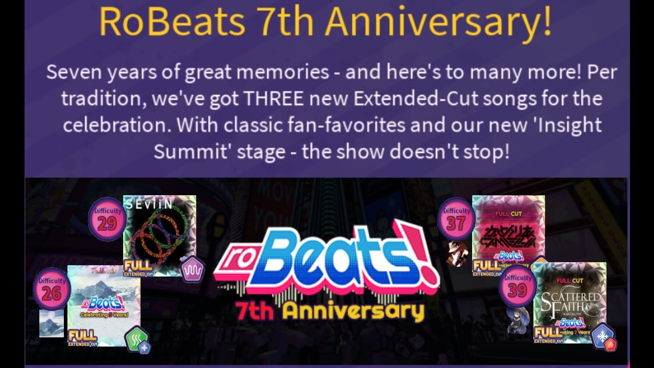 [RoBeats] 7주년 레전드 신곡 업데이트 - YouTube