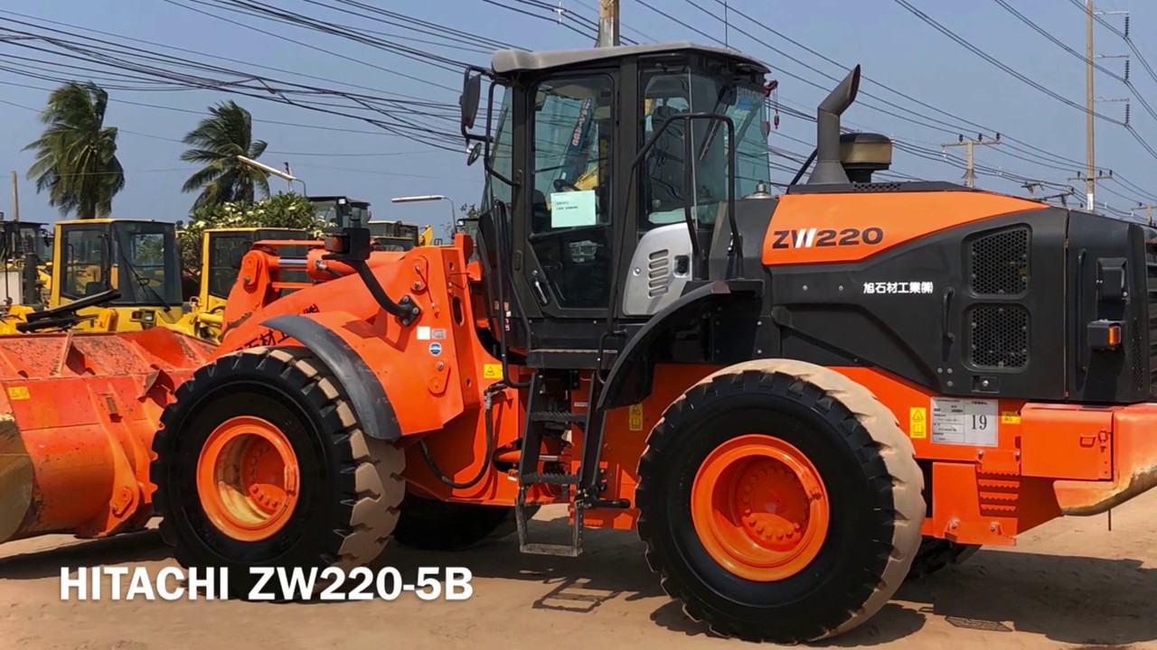 รีวิว รถตัก HITACHI ZW220-5B ☎️087-9118593 - YouTube