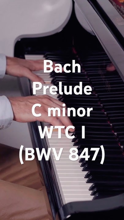 J. S. Bach, Prelude C minor WTC I (BWV 847) - YouTube
