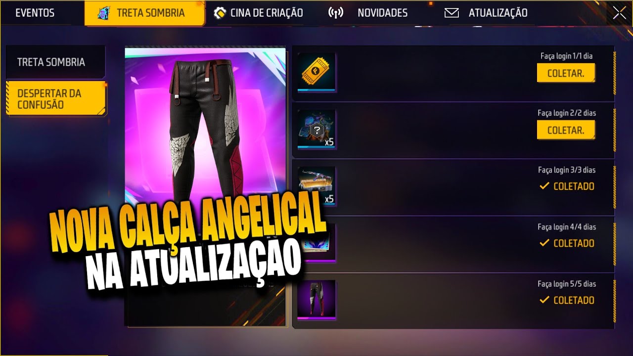 DE NOVO? NOVA CALÇA ANGELICAL NA ATUALIZAÇÃO, ROSA OU ROXA? E TESTEI O ...