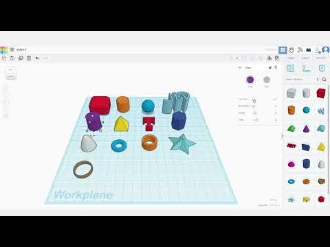 TINKERCAD - Lesson 01 - Basic shapes, characteristics and how to make the most of them - YouTube