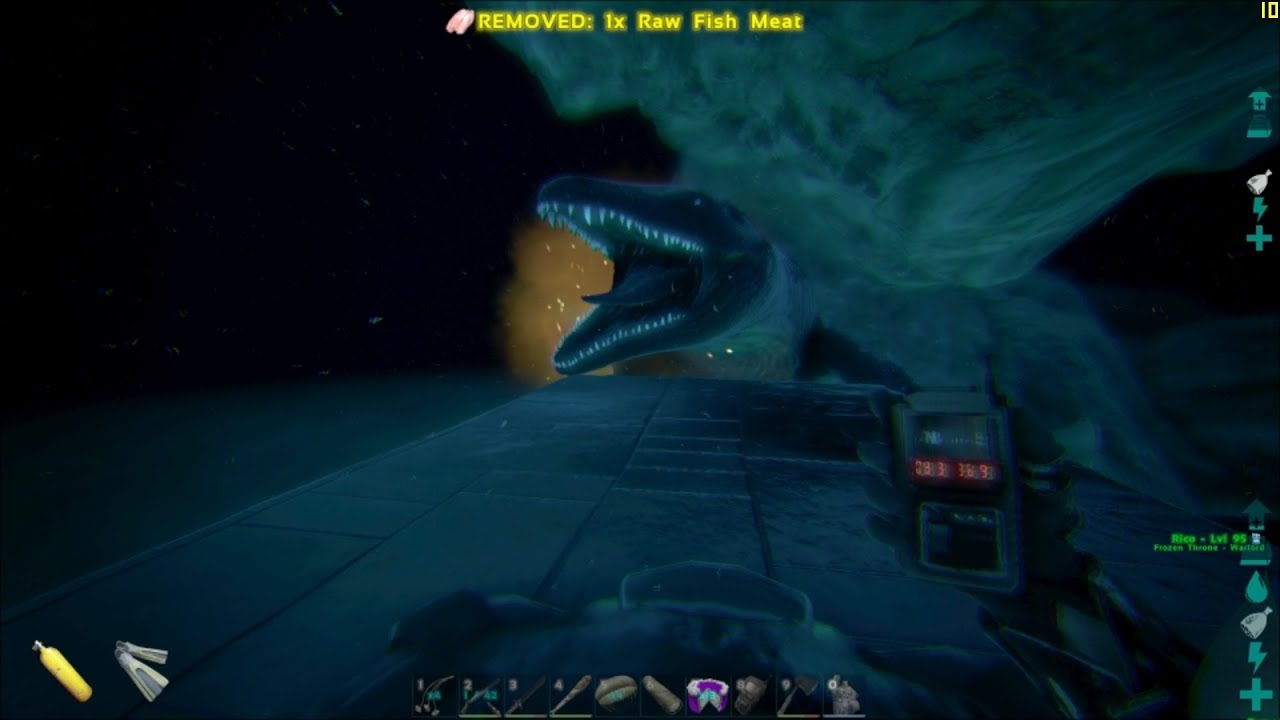 ARKeologist's Digest: Farming the Alpha Mosasaurus for Black Pearls ...
