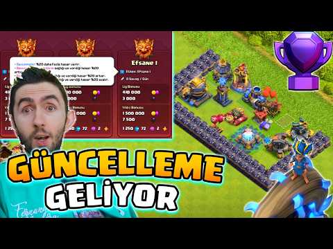 GÜNCELLEME GELİYOR! - EFSANE LİG, KLAN LİGİ, YENİ BİRLİK VE YENİ SAVUNMA SEVİYELERİ - CLASH OF CLANS