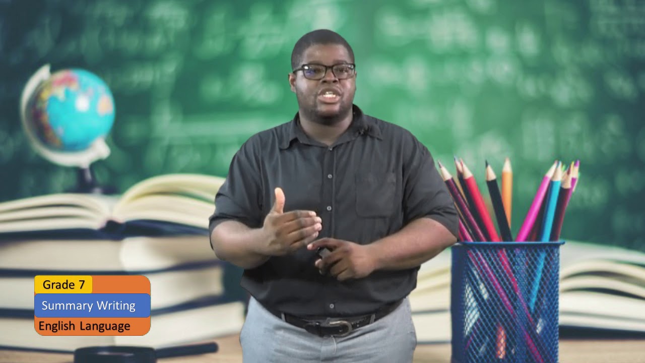 English Language - Grade 7: Summary Writing - YouTube