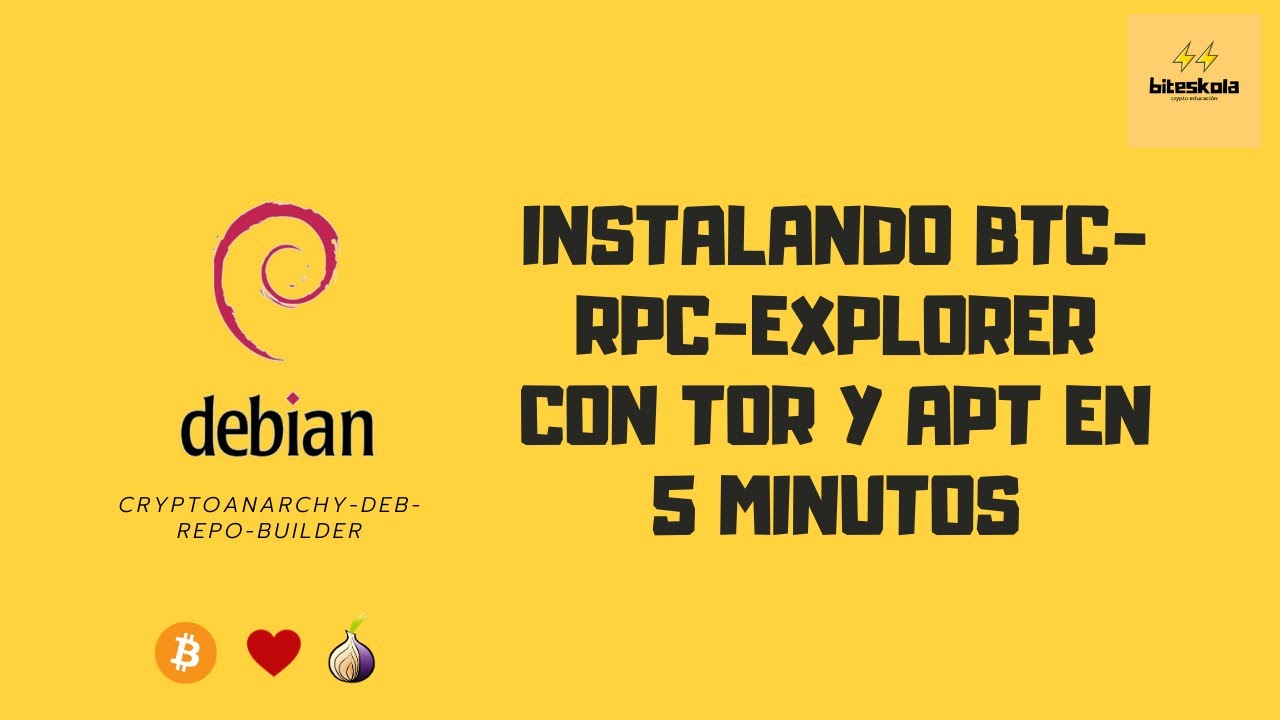 Instalando btc rpc explorer con tor y apt en 5 minutos - YouTube