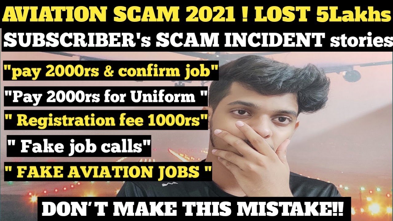 AVIATION SCAM 2021 | FAKE AIRPORT JOBS | FAKE JOB CALLS | AVIATION ...