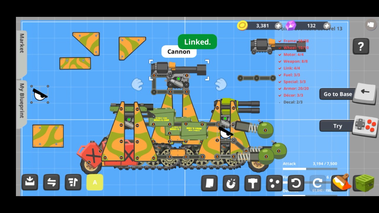 How To make KV-44 tank(Super tank rumble) - YouTube