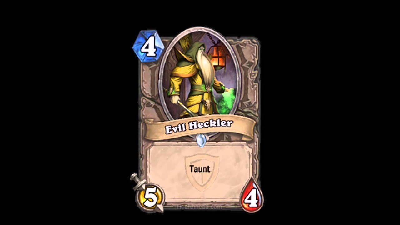 Evil Heckler Sounds - Hearthstone The Grand Tournament - YouTube