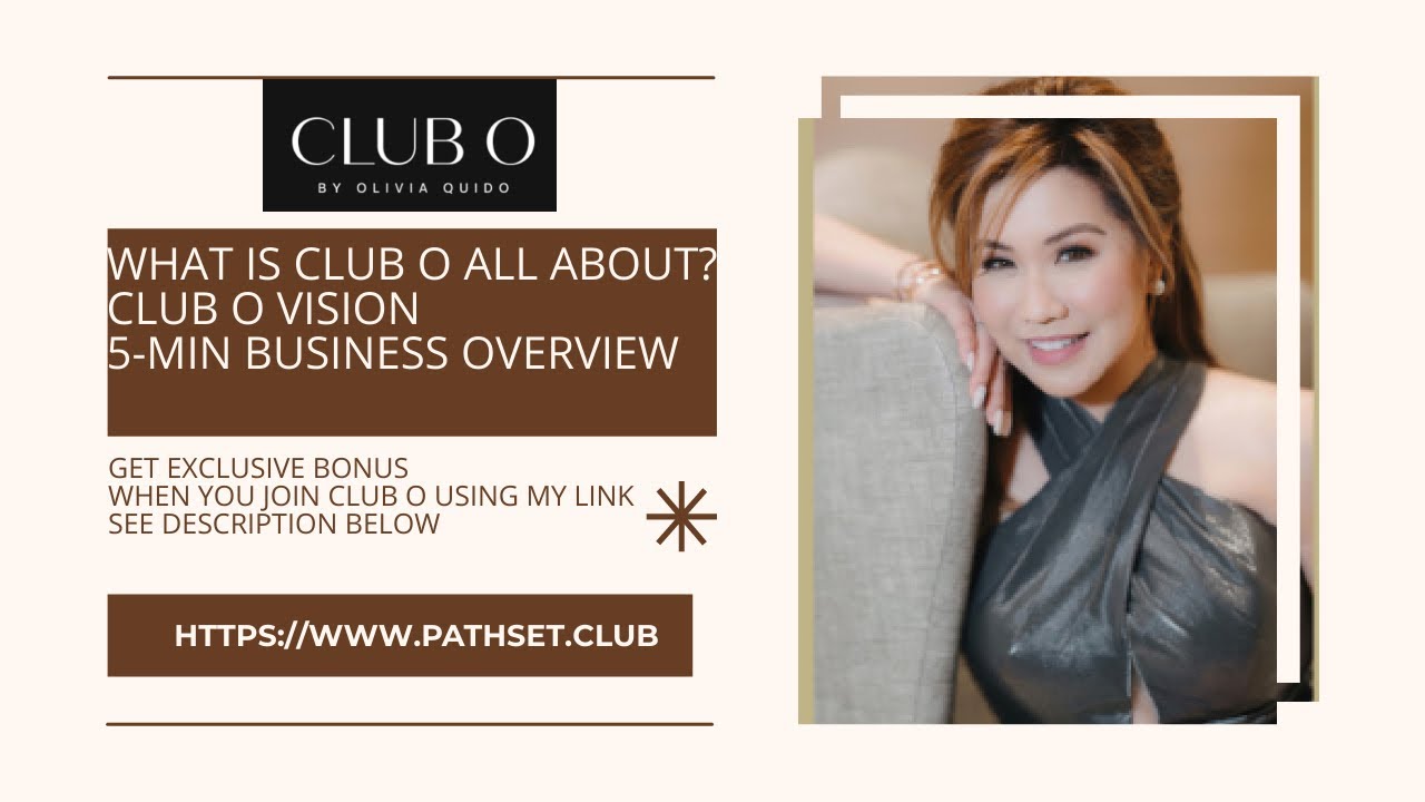 Club O By Olivia Quido - 5 Min Overview - YouTube