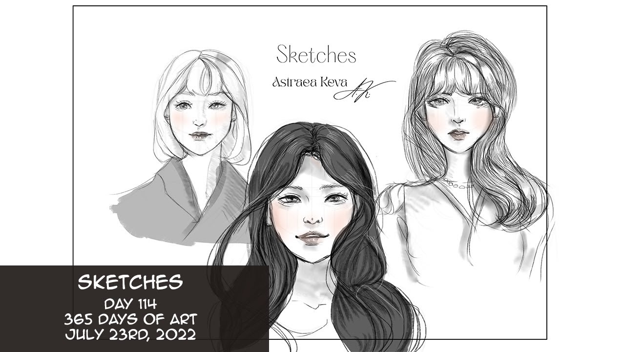 🥰🥰🥰Just a Simple Portrait Drawing! | Day 114 of 365 Days | You Can Draw ...