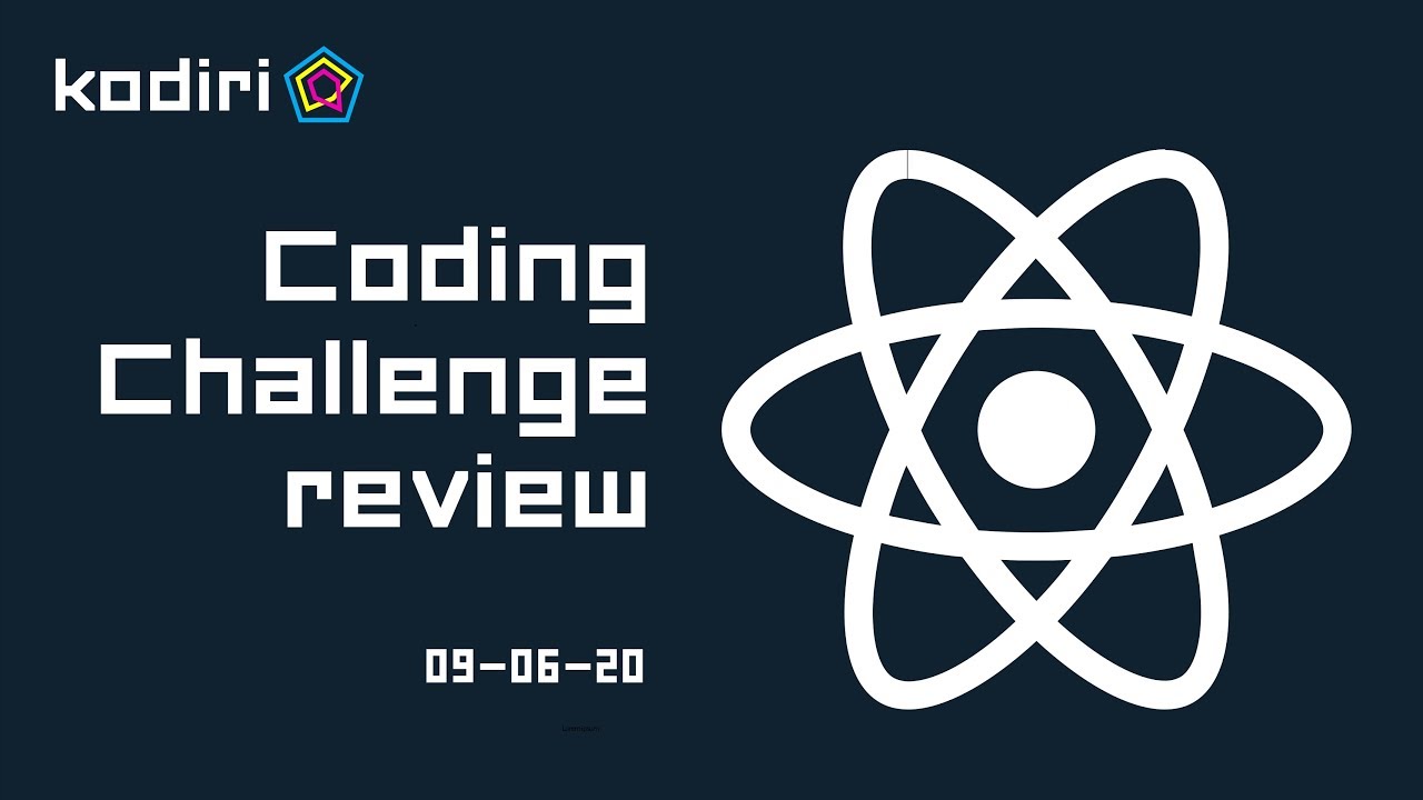 Coding Challenge Review 09 06 20 Youtube