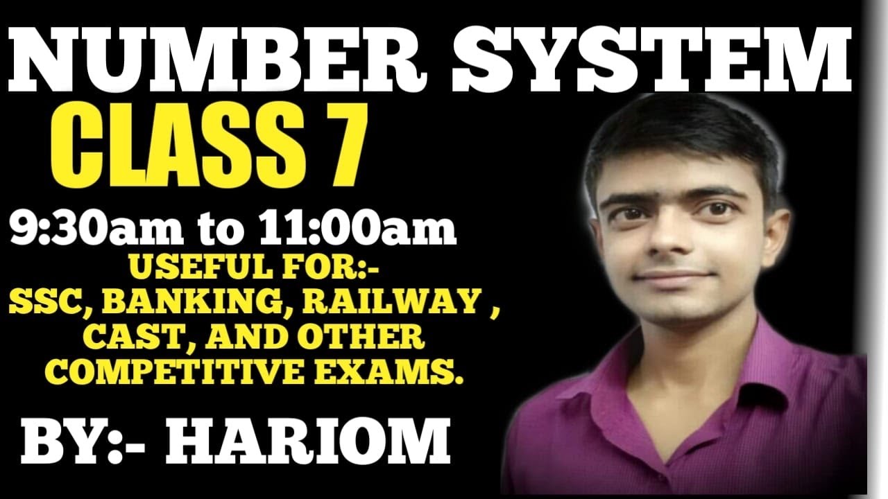 Number System Class 7 YouTube Number System Class 7 YouTube