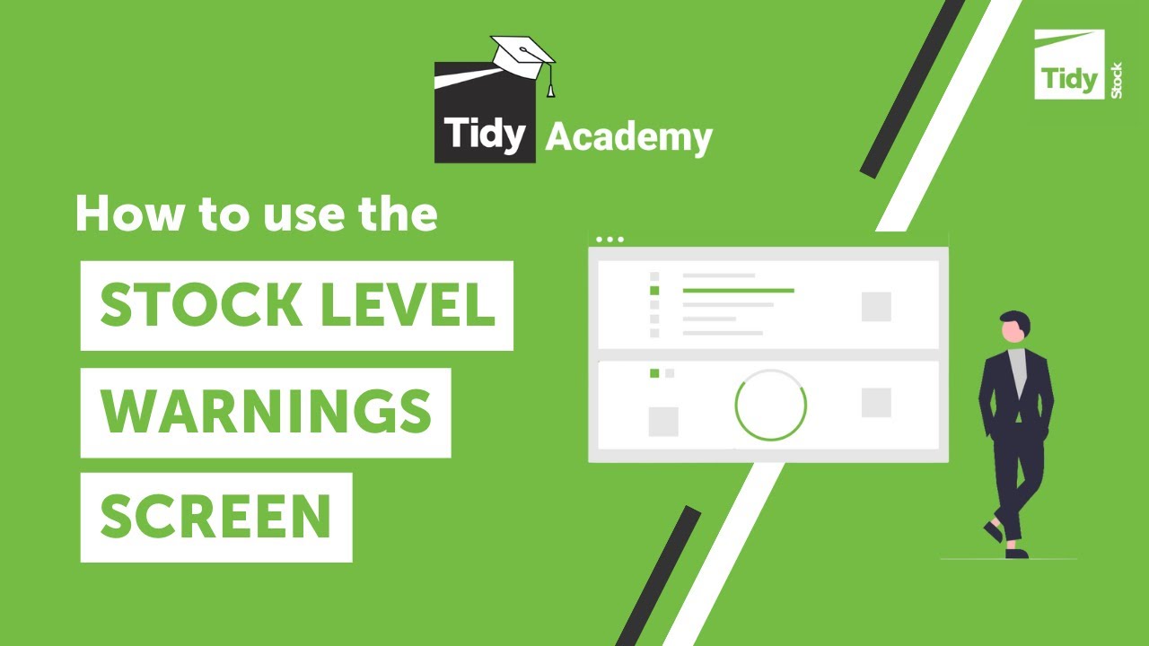 TidyStock | How to use the stock level warnings screen - YouTube