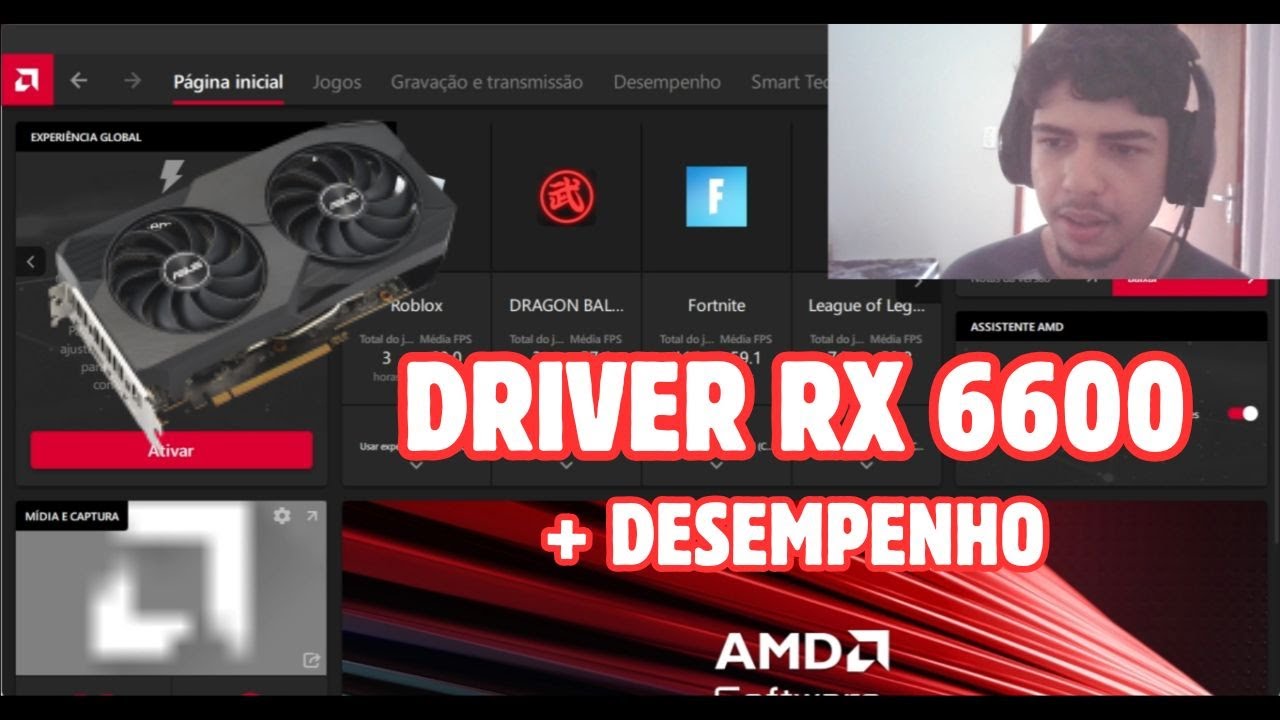 Melhorando o Desempenho da RX 6600: Driver Otimizado - YouTube