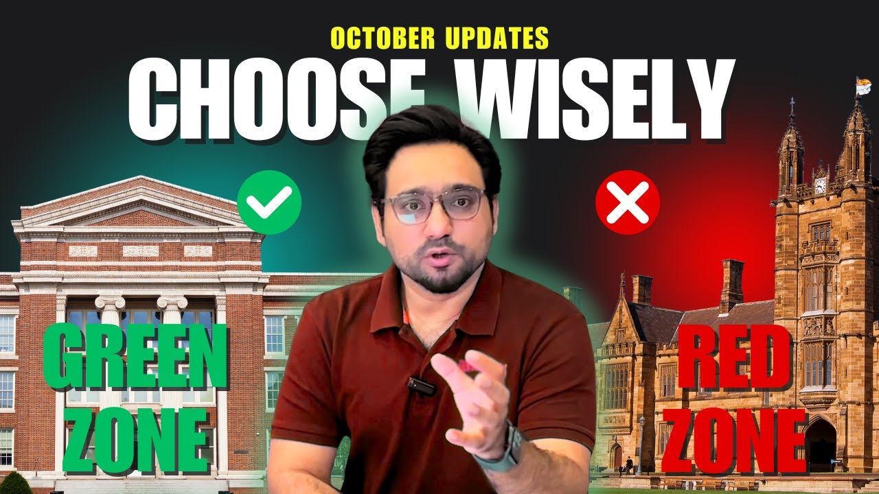 UK Student Visa 2026 | Red Zone vs Green Zone Universities! | October ...