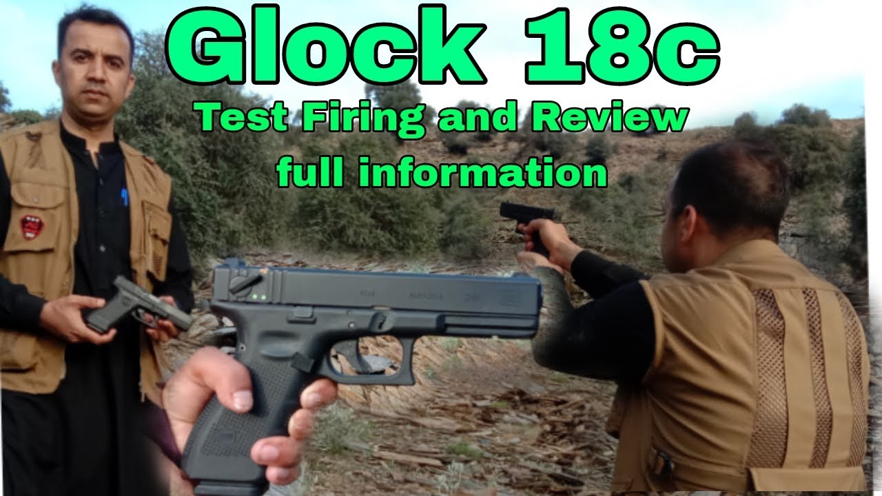 Glock 18c test Firing | Review and target shooting | Austria made Glock ...