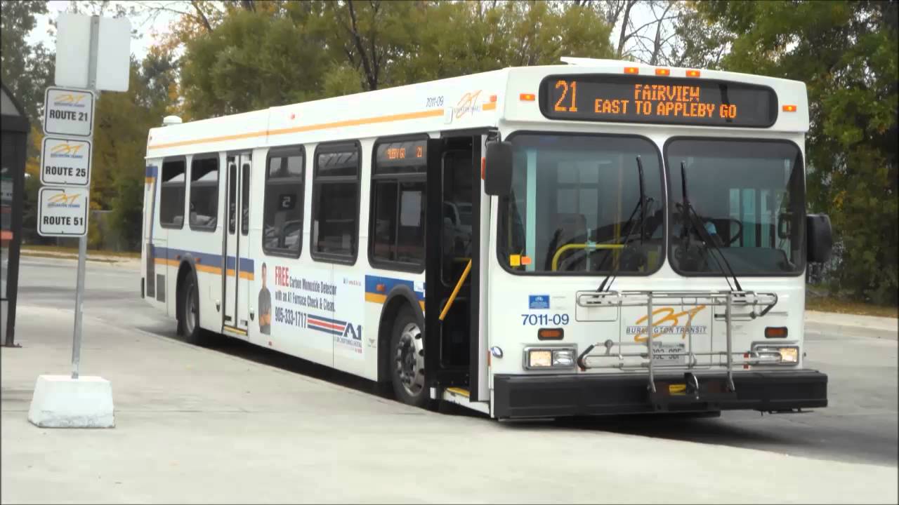 Burlington Transit New Flyer D40LF 7011-09 (Audio Recording) - YouTube